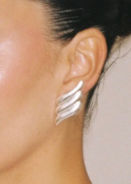 Heaven Mayhem Wing Silver Earrings – SAVVY & Sole
